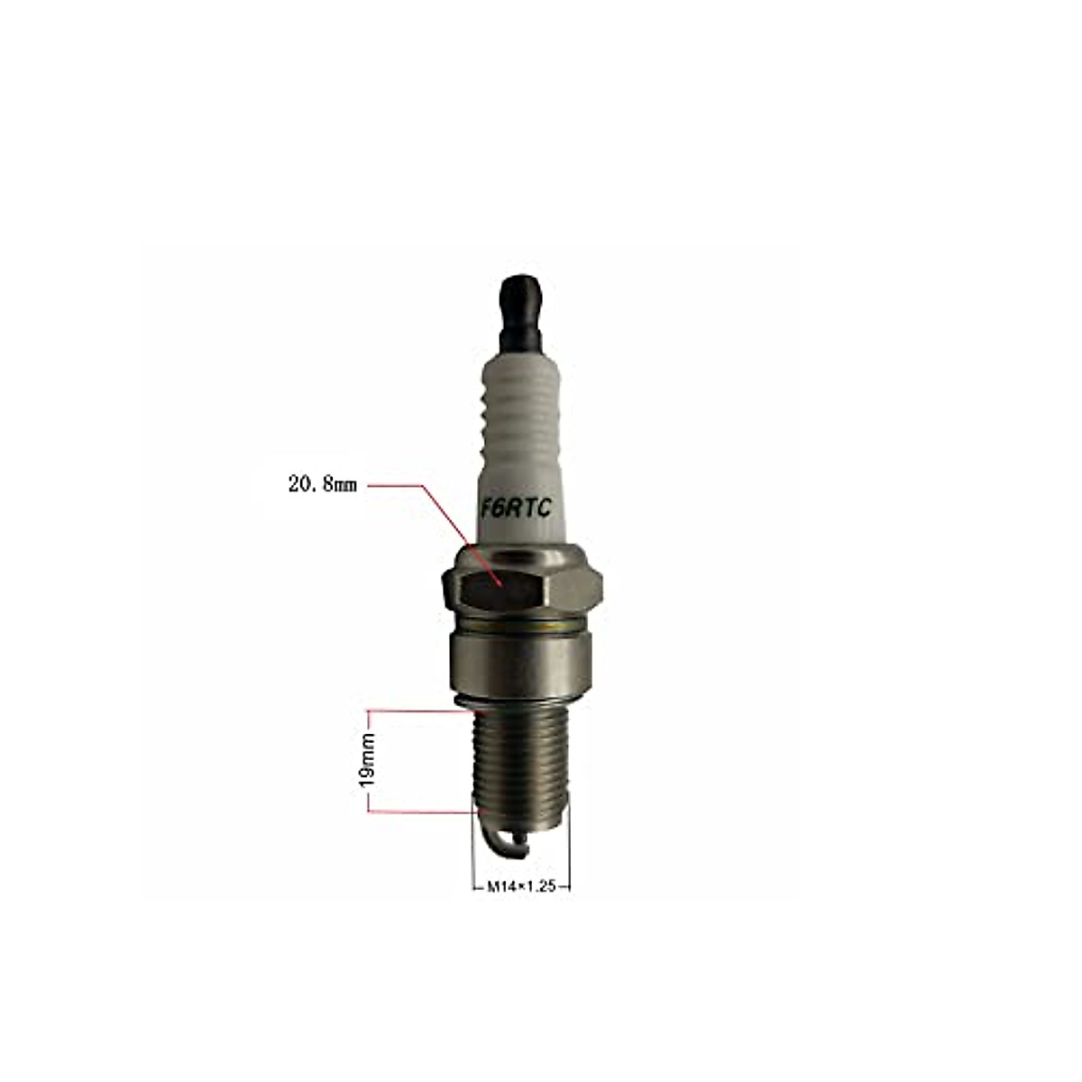 Spark Plug for NGK BPR6ES BP6ES TORCH F6RTC F6TC Campion RN9YC, for Honda Gx160 Gx200 GX 270 Gx390 Predator 212 Champion Generac Generator