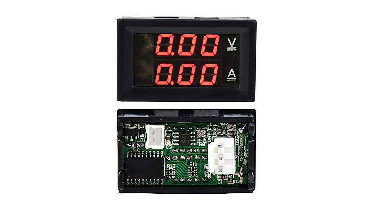Digital Voltmeter Ammeter 3 Digit LED Gauge