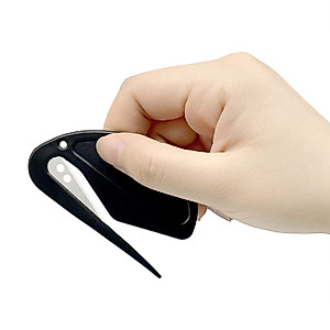 3 Pcs Letter Opener Slitter for Letter Openers with Blade for Envelope, Package, Paper Cut, Safe Mail Opener, Letter Opener Envelope Slitter, Red, Black and White