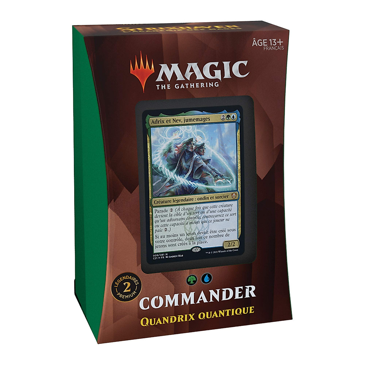 Magic: The Gathering quantique Deck Commander Strixhaven-Quandrix Quantum (Blue-Green)
