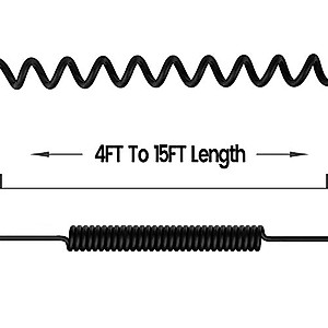 K702 Cable Coiled Aux Cord Replacement for AKG Q701, K712, K240, K240S, K240 MK II, K141, K171, K181, K271, K271S, K271 MK II, K241, K175, K275 headphone Audio Cable Wire with 6.35mm Adapter