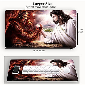 MTG Playmat, Game Mat 24 x 14 inches for MTG DTCG CCG RPG Trading Card Inked Game Playmats Smooth Rubber Surface Battle Game