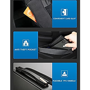 Gaming Laptop Backpack with USB Charging Port TSA Lock for Men,Hard Shell Expandable Business Backpack Fits 17.3 Inch Notebook Computer，black