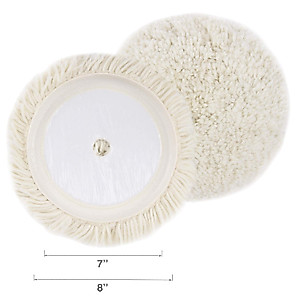 CASOMAN 7-Inch Buffing and Polishing Pad Kit, 7 Pieces 7" Polishing Sponge, Waxing Buffing Pad Kit