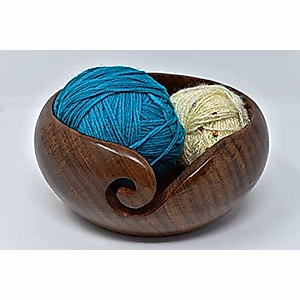 Zayan Nautical Handmade Extra Large Wooden Yarn Bowl with Elegant Design