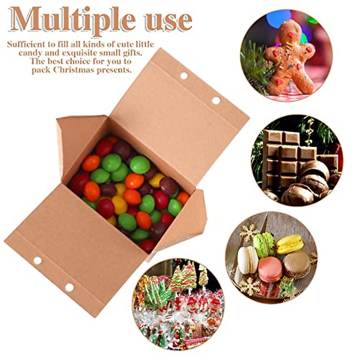 BESARME 40 Pieces Mini Party Favor Boxes Gift Bags, Small Gift Boxes Xmas Treats Party Favors (Europe Style)