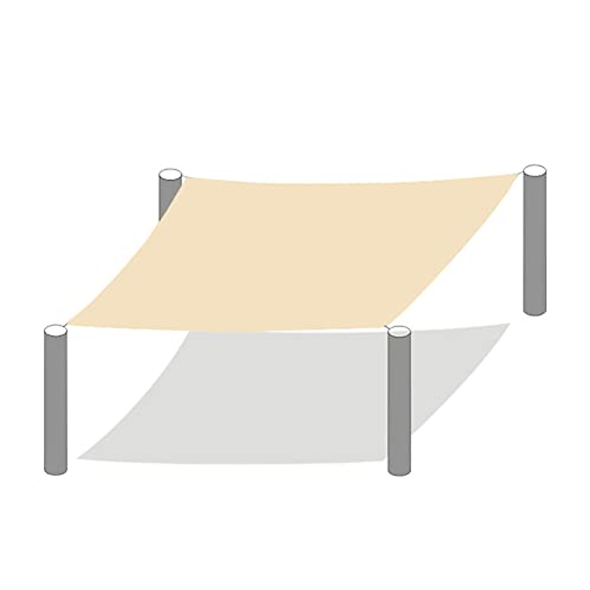 90% Shade Cloth for Plants 2 Ft × 3.3 Ft Greenhouse Shade Cloth for Protect Vegetable Plants Fruits Flowers Crops - Beige