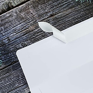 50 Packs of White 4X6 Envelopes for Invitation, A6 White Envelopes Self Seal for Cards, Photos, Wedding, Birthday, Party, Babay Shower