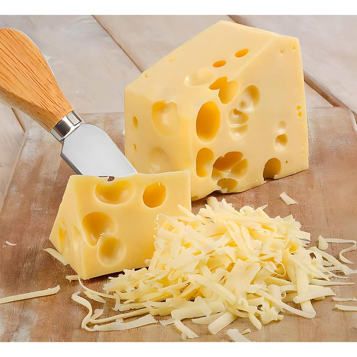 4pcs Cheese Knives Set - Butter Knife,Cheese Knife,Cheese Slicer,Cheese Fork, Stainless Steel Cheese Knife Set for Charcuterie Board and Accessories