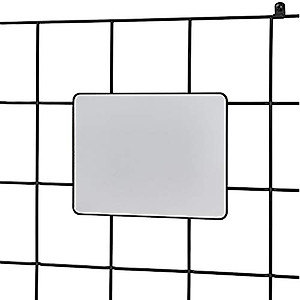 iDesign Jayce Metal Mirror for Modular Grid Wall System, Use in Kitchen, Bathroom, Bedroom, College Dorm, Office, Basement, Garage 8" x 0.43" x 6" - Matte Black