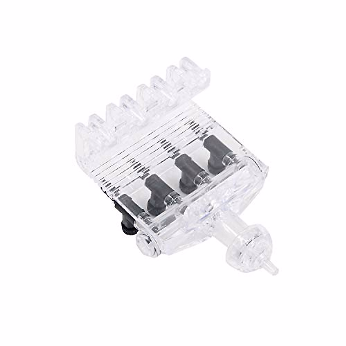 MY MIRONEY 4-Way Clear Acrylic Aquarium Air Check Flow Control Swtich Gang Valve for Fish Tank