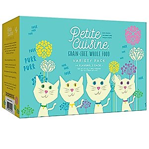 PETITE CUISINE Grain-Free Wet Shredded Chicken Cat Food in Broth, Made with Superfoods, Variety Pack 2.8 Ounce (Pack of 12)