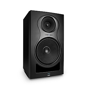 KALI AUDIO in-8 V2 8" Powered 3-Way Studio Monitor - 140W Speaker System - Boundary Compensation EQ Settings - for Mixing, Recording, Audio Production - XLR, TRS, RCA Inputs - Single, Black