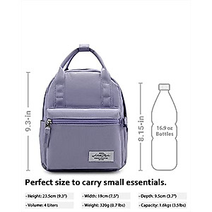 HotStyle 8811s Extra Mini Backpack Purse Little Bag Cute for Girls, Lavender
