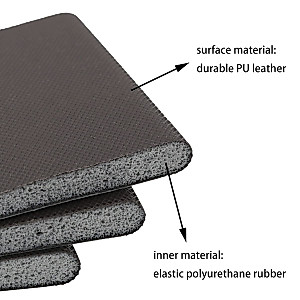 Ruiwaer 6Pcs Door Corner Seal Exterior Door Frame Seal Wedge Draft Stopper with Adhesive, Brown