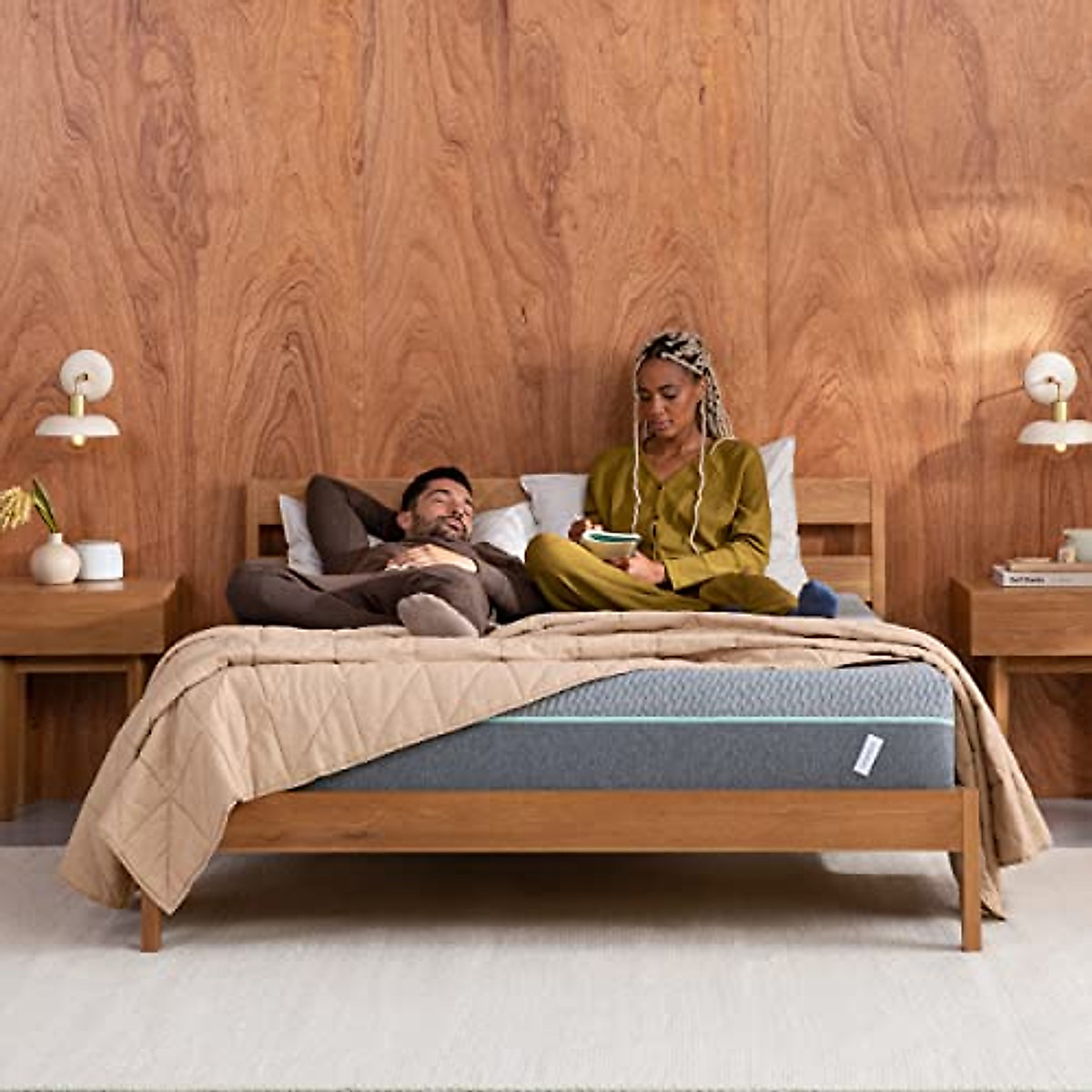 Tuft & Needle 2022 Mint Medium Firm King Size Adaptive Foam Mattress in a Box, Cooling Pressure Relief, Supportive, 100 Night Trial, Fiberglass Free, CertiPUR-US, 10-Year Limited Warranty