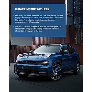 ECCPP HVAC AC Heater Blower Motor AC w/Fan Cage Front fit for 07-2015 for Audi Q7 /03-2010 for Porsche Cayenne /04-2010 for VW Touareg
