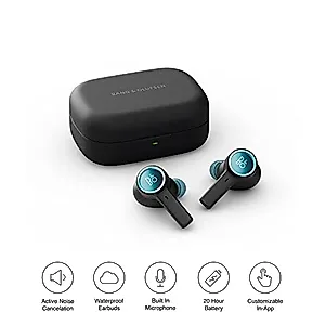 Bang & Olufsen Beoplay EX - Wireless Bluetooth Earphones with Microphone and Active Noise Cancelling, Waterproof, 20 Hours of Playtime
