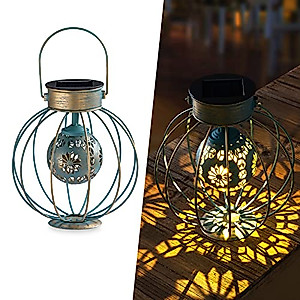 Hanging Solar Lanterns Table Lamp Flower Pattern¡­
