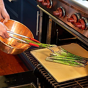 Honey-Can-Do KCH-09011 Pizza Stone, 14" x 16", natural clay