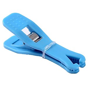 Body Piercing Clamps Tool - Usiriy 25PCS Disposable Triangle Body Piercing Needle Slot Forcep Clamp Piercing Clip Puncture Hemostatic Forceps Ear Nose Lip Navel Piercing Supplies Blue Plier (Triangle)