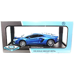 Motor city classics 1:2 2013 Lamborghini Aventador Coupé- Blue - Optimum Diecast