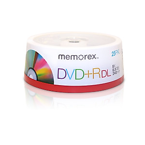 Memorex 8.5GB 8X Double Layer DVD+R 25pk Spindle
