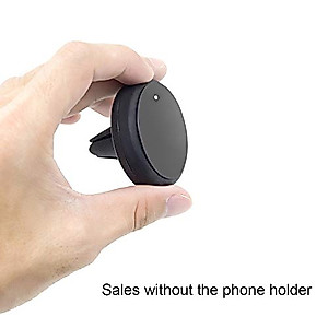 Mount Metal Plate（12Pack） for Magnetic Car Mount Phone Holder with Full Adhesive for Phone Magnet, Magnetic Mount, Car Mount Magnet-12X Round (Black)