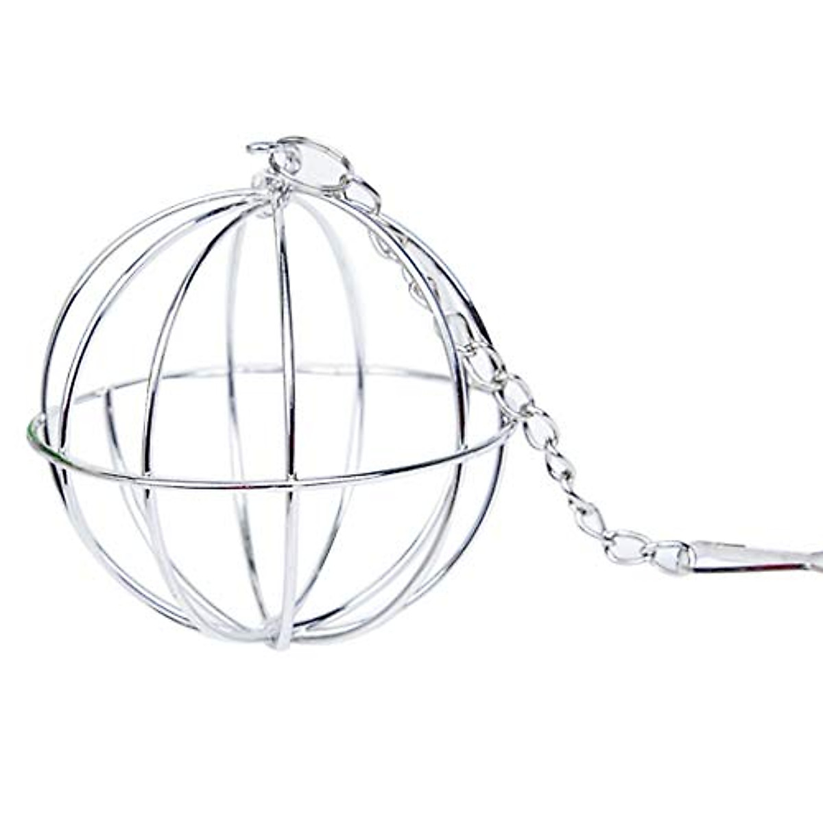 CHENGBEI Stainless Steel Rabbit Feeder Ball Bunny Hay Grass Shelf Rack Toy Feed Dispenser