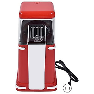 Jauarta Electric Popcorn Maker Hot Air Design Compact Structure 1200W Popcorn Popper Machine for Family Party (US Plug 110V)