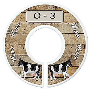 Mumsy Goose Baby Nursery Closet Dividers, Closet Organizers Baby Boy Barnyard