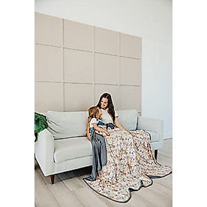 Copper Pearl Jumbo Premium Knit 3 Layer Stretchy Throw Blanket Eden