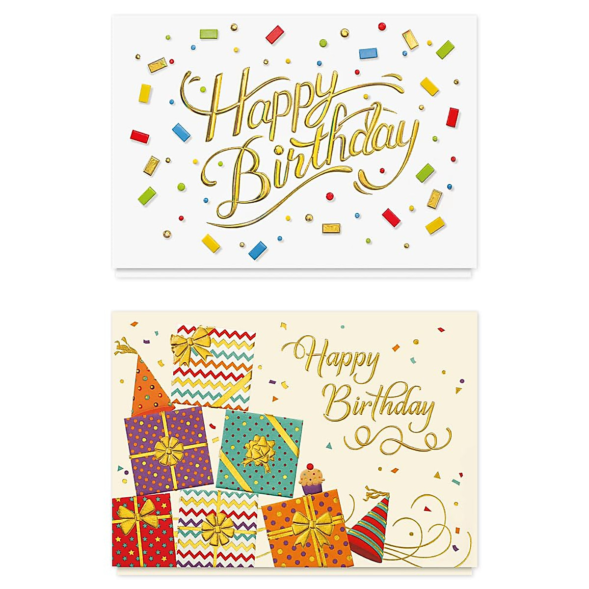 The Gallery Collection - Birthday Cards Assortment Box (35 Cards), Foil & Embossing (Birthday 1)