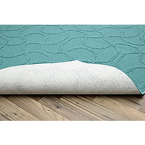 Garland Rug Drizzle 5' x 7', Teal