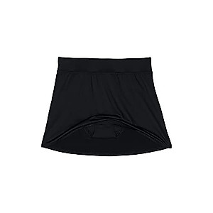 Lands' End Womens Chlorine Resistant Swim Skirt Swim Bottoms Black Long Torso 14