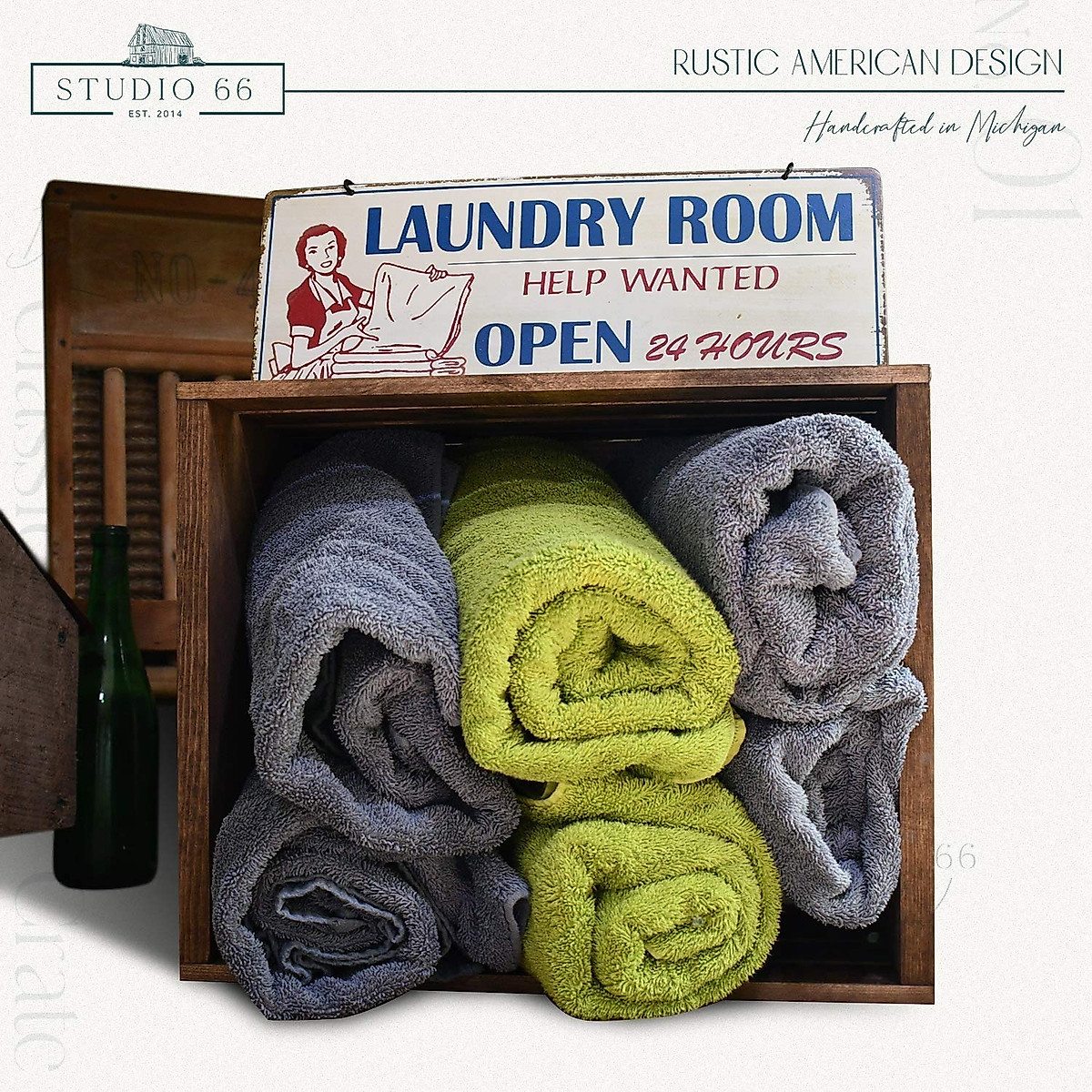 Darla'Studio 66 Rustic Wood Crate