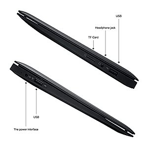 KANGBUKE Android OS Laptop,10.1-Inch IPS(1280*800) Display, Built-in WiFi, Front Camera, Bluetooth,Mini Netbook pc.(Black)