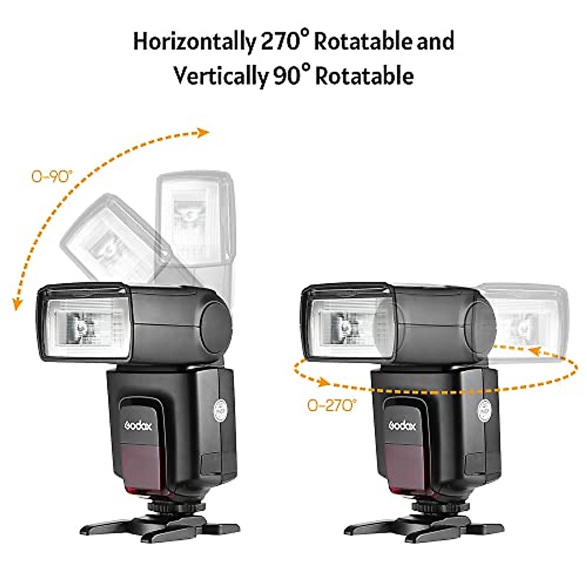 GODOX TT520ⅡUniversal On-Camera Flash Electronic Speedlite + AT-16 2.4G Wireless Trigger Transmitter Guide Number 33 S1 S2 Modes Replacement for Canon Nikon Pentax