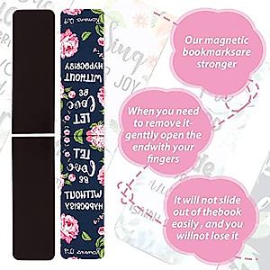 30 Pieces Bible Verses Magnetic Bookmarks with Full Scripture Flower Page Clips Presents for Women Christian Magnetic Book Markers Religious Christmas Gifts Students Teachers Book Lovers