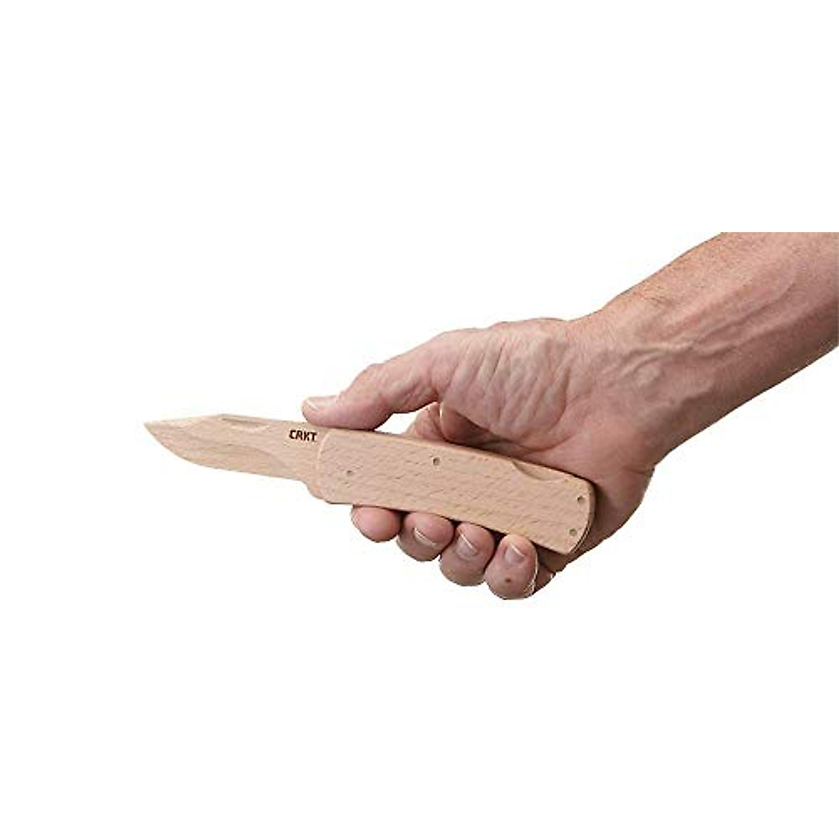 COLUMBIA RIVER KNIFE & TOOL CRKT Nathan's Knife Kit: Wooden Pocket Knife, Drop Point Blade Design with Working Lock Back, Craft Project, Great for Kids 1032 , Black