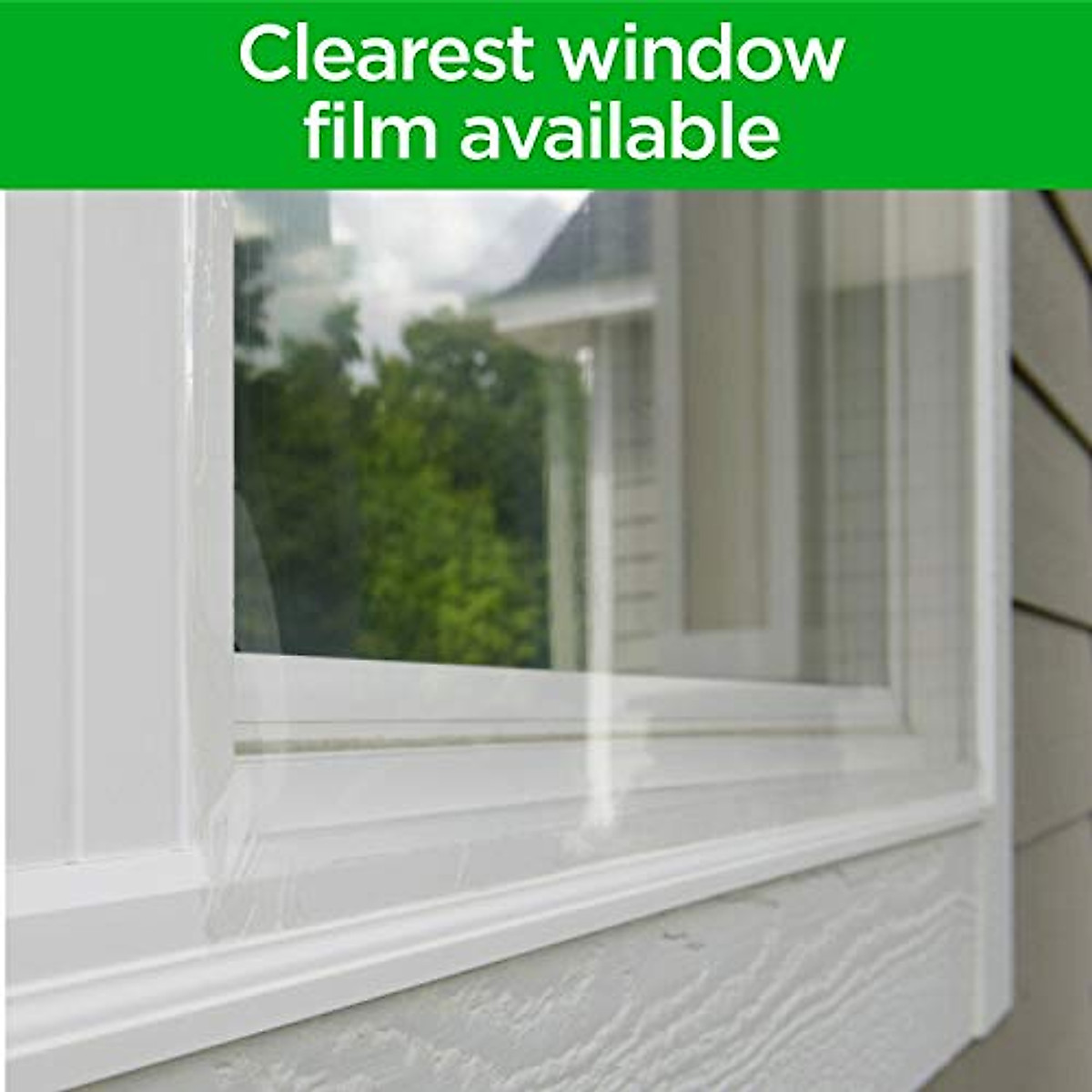3M Outdoor Window Insulation Kit, Clear Window Film for Heat and Cold, 5.16 ft. x 7 ft., Covers Two 3 ft. x 5 ft. Windows