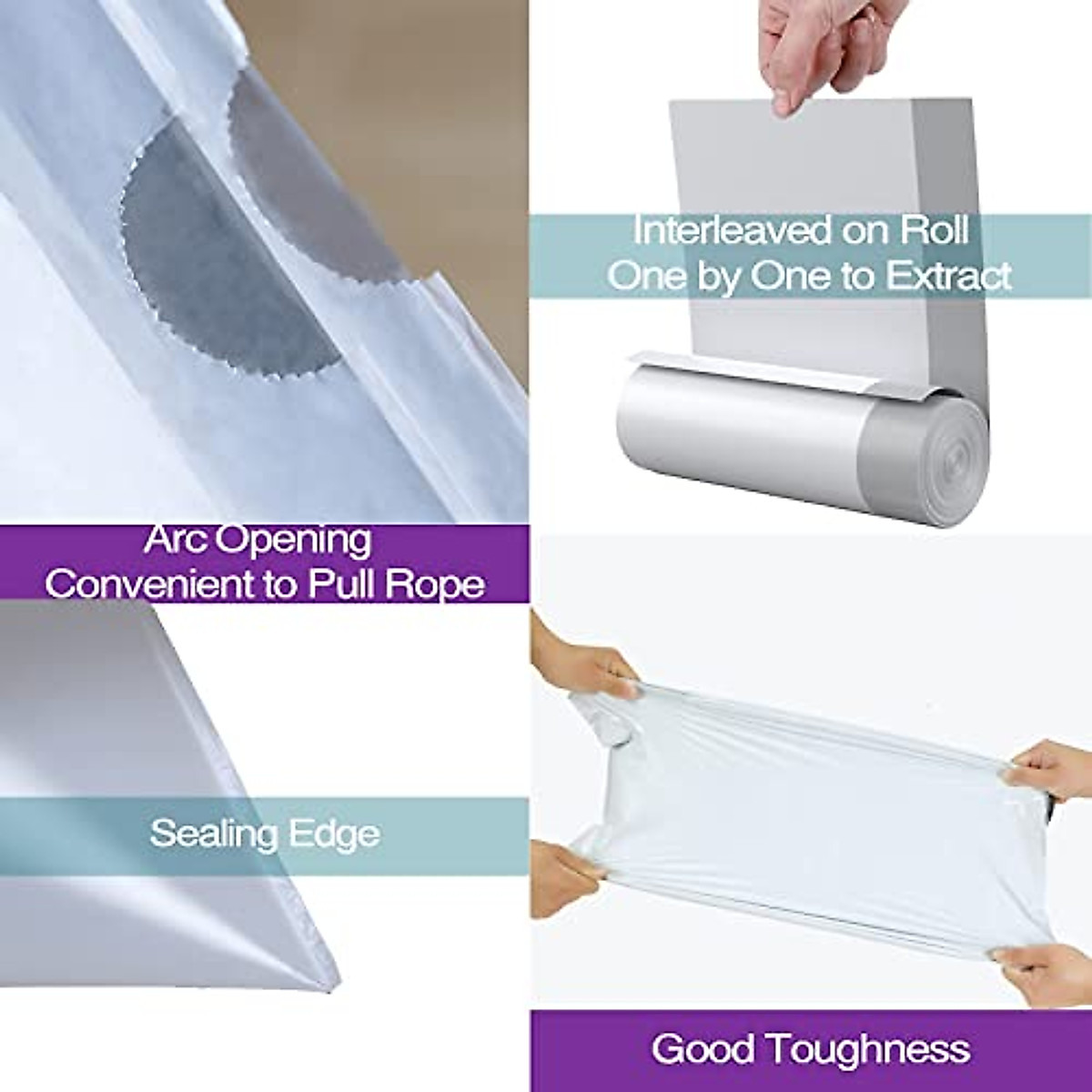 DisplayForever Code G (50 Count) 8 Gallon Heavy Duty Drawstring Plastic Trash Bags Compatible with simplehuman Code G 1.2 Mil White Drawstring Garbage Liners 8 Gallon/30 Liter