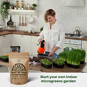 Organo Republic Cress Sprouting & Microgreens Seeds - Non-GMO, Heirloom Sprout Seeds Kit, 8oz Resealable Bag for & Growing Microgreens in Soil, Coconut Coir, Aerogarden & Hydroponic System.