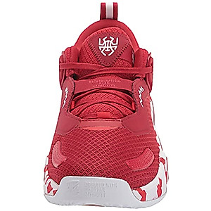 adidas Unisex D.O.N. Issue 3 Basketball Shoe, Team Power Red/White/Vivid Red, 9.5 US Men