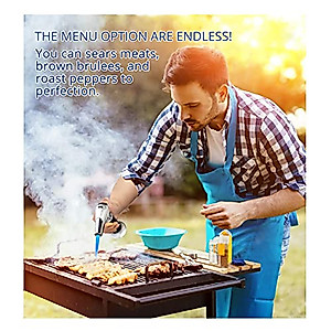 Sondiko Kitchen Torch S901, Blow Torch, Refillable Butane Torch with Safety Lock and Adjustable Flame for DIY, Creme Brulee, BBQ and Baking, Butane Gas Not Included