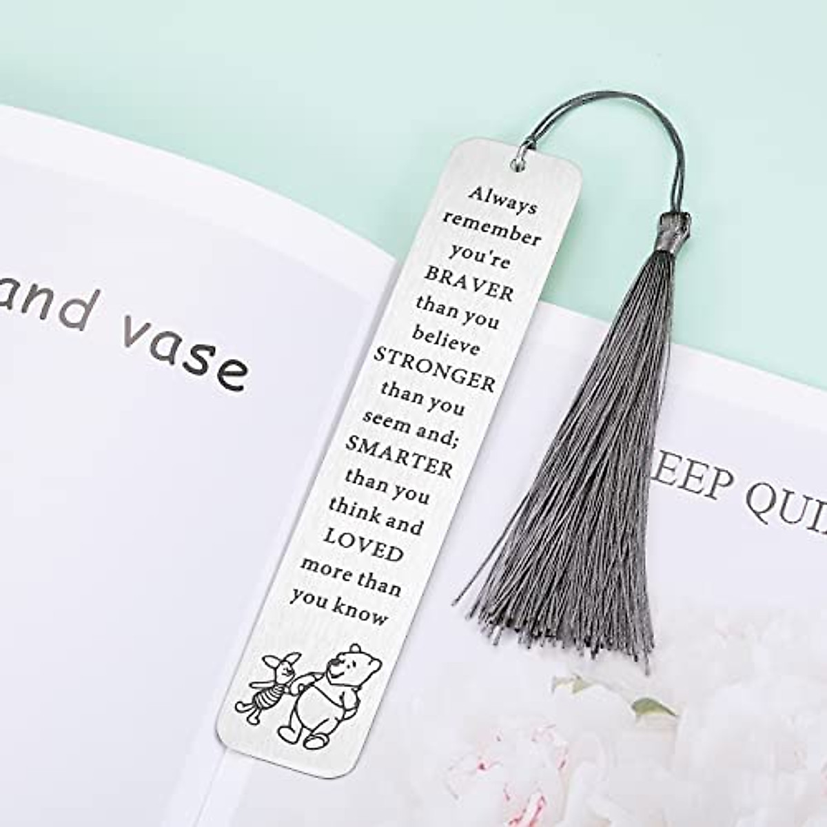 Inspirational 2023 Graduation Gifts for Women Men Bookmark with Tassel Christmas Birthday Gift for Son Daughter Wife Husband BFF Encouragement Gift for Teen Boys Girls Book Mark for BookLover Bookworm