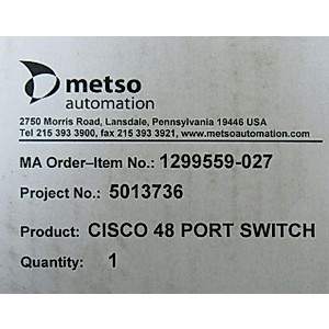 Cisco WS-C2960S-48TS-L 48 Port Gigabit Ethernet LAN Switch (Renewed)