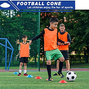 16 Player Flag Football Set 16 Football Belts Each with 3 Football Flags,16 Red and Blue Cones and 1 Oxford Carrying Bag for Kids or Adults Players and Flag Football