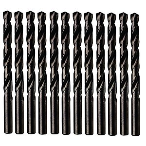 Irwin Tools 63509 9/64-Inch Black Oxide 135-Degree Jobber Length, Pack of 12