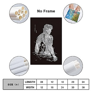 Hanma Baki Poster Poster Decorative Painting Canvas Wall Art Living Room Posters Bedroom Painting 12x18inch(30x45cm)